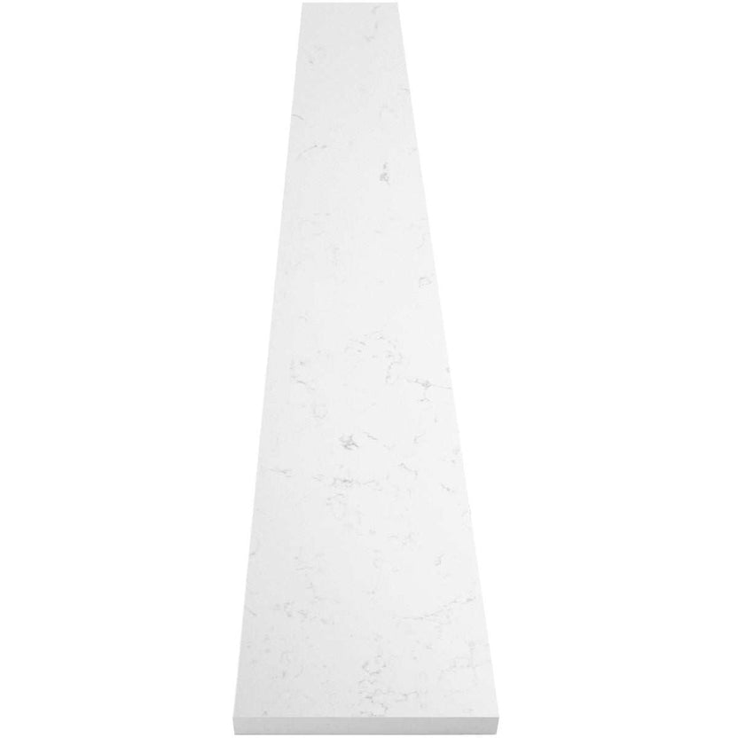 Bianco Carrara Stone Saddle Threshold - Polished Quartz Engineered ...